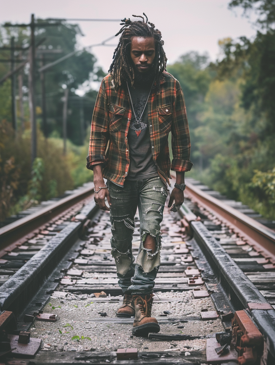 26 Grunge Outfits Men Ideas for 90s Aesthetic Punk Goth Vintage Rock ...