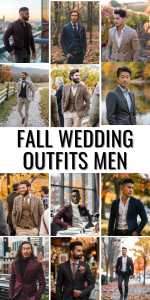 Discover 26 fall wedding outfits men love including guest casual semi ...