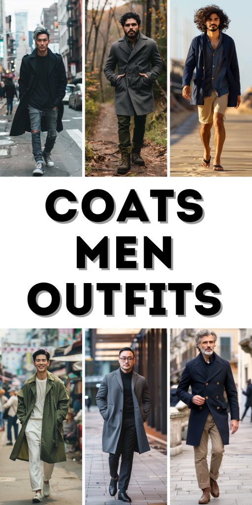 Explore 26 Stylish Coats Men Outfits for Winter Featuring Trench ...