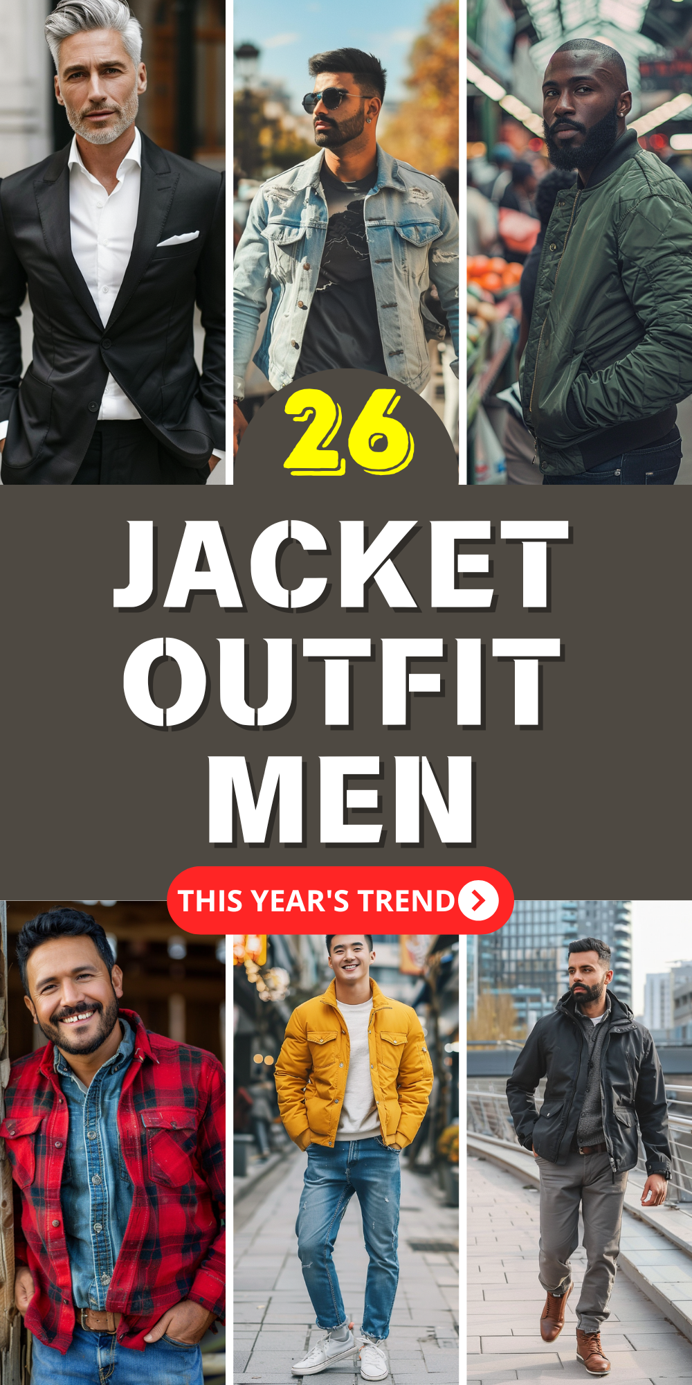 Discover 31 Trendy jacket outfit men Ideas for 2025: From Black Leather ...