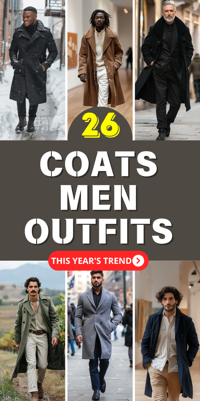 Explore 26 Stylish Coats Men Outfits for Winter Featuring Trench ...