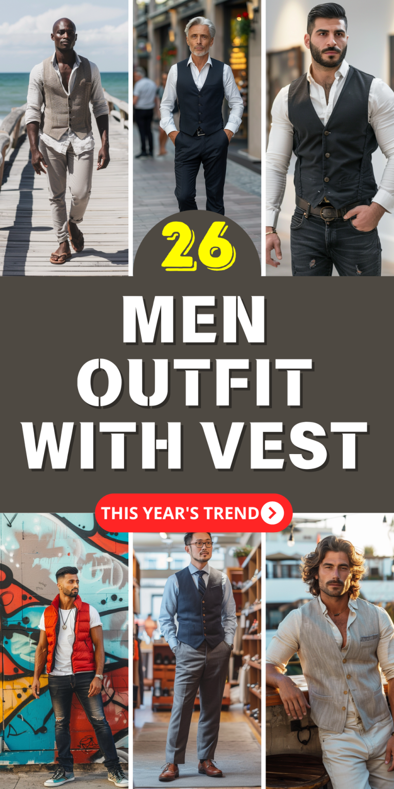 26 Inspiring men outfit with vest ideas for casual elegant and smart ...