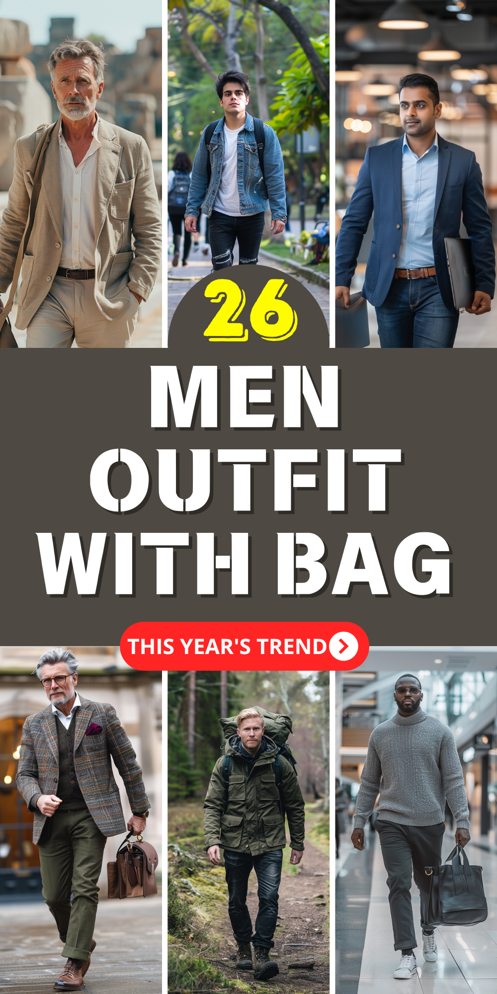 26 Stylish Ideas for Men Outfit with Bag Featuring Streetwear Korean ...
