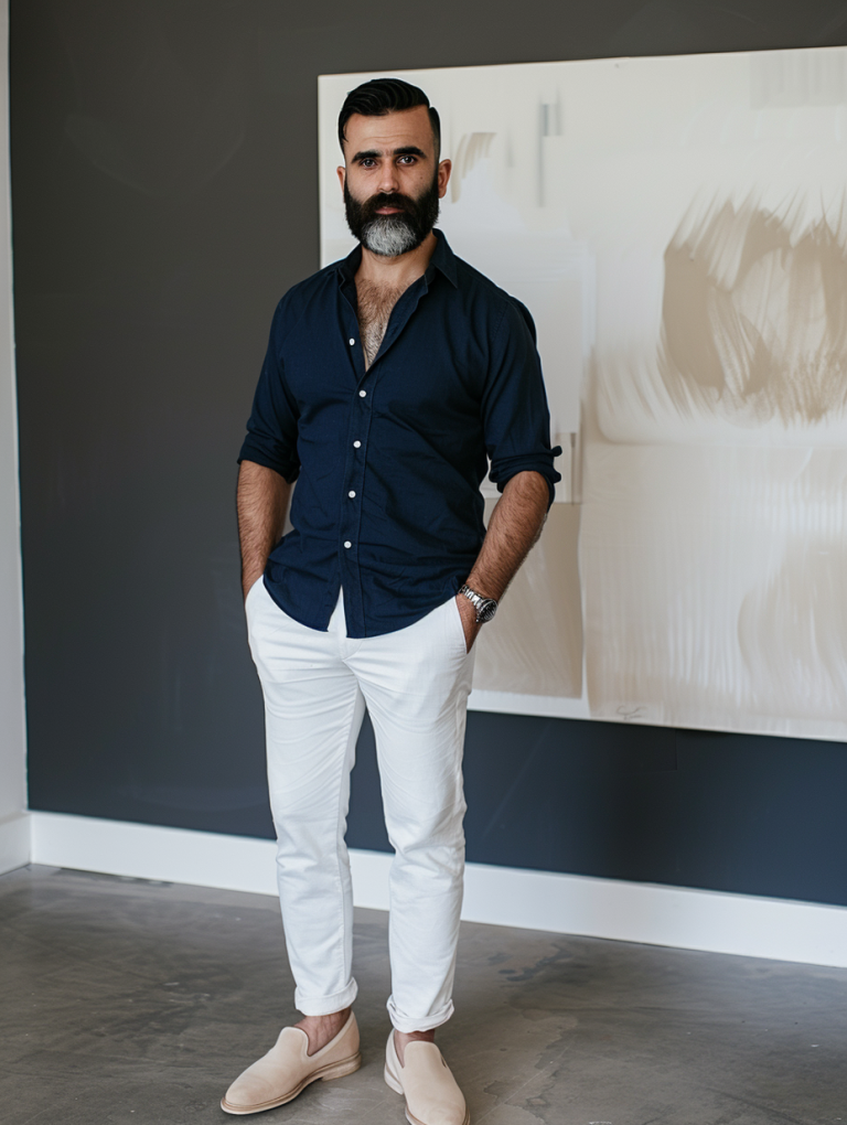 Explore 26 stylish blue shirt outfit men ideas including casual summer ...