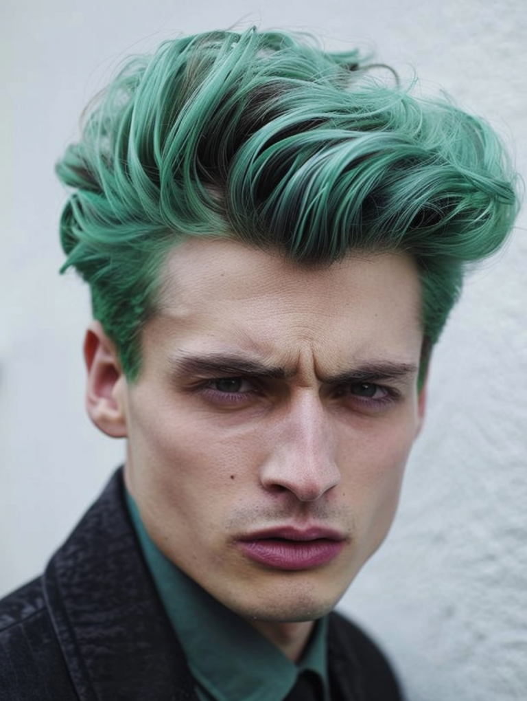 31 Stunning Ideas for mens hair color green from Ash Tones to Neon ...