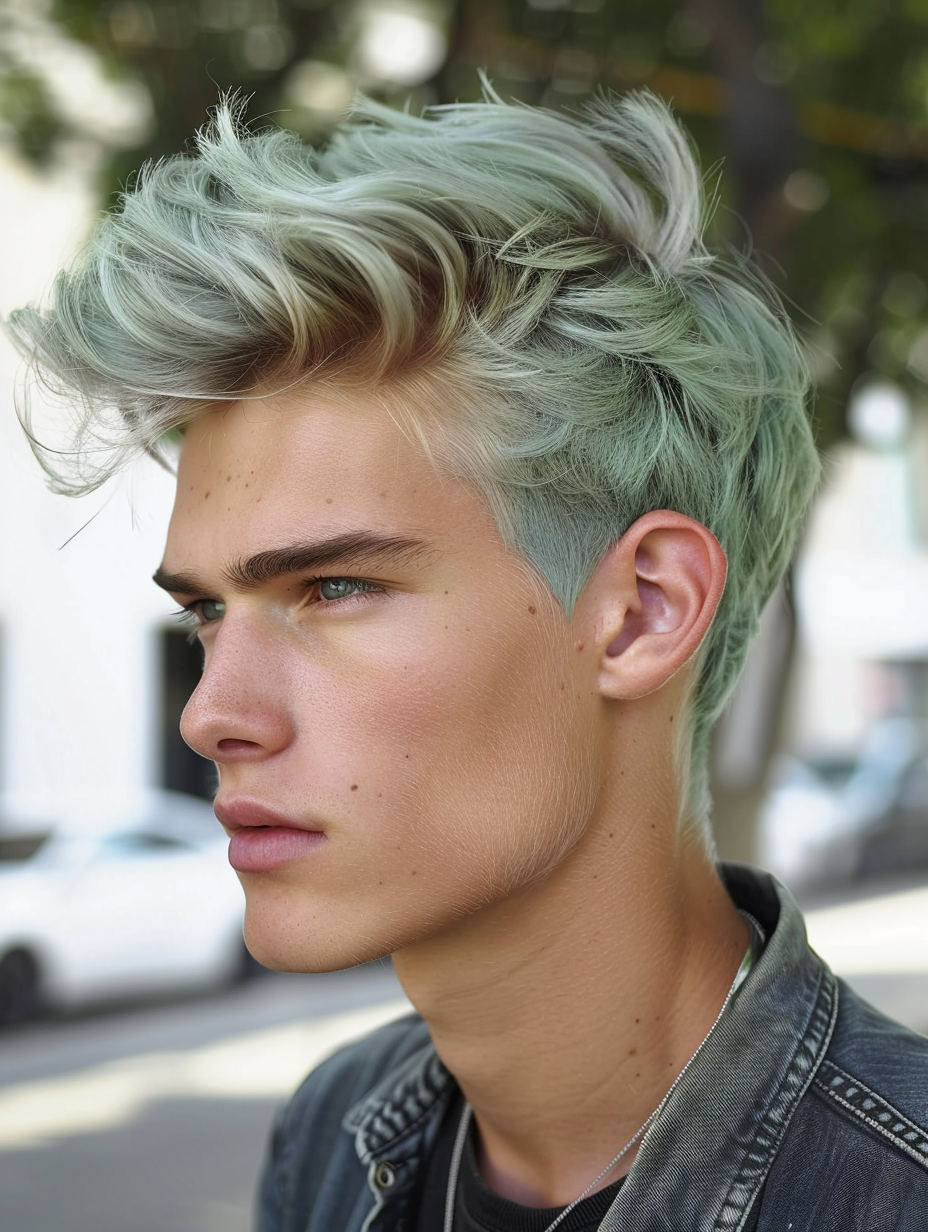 31 Stunning Ideas for mens hair color green from Ash Tones to Neon ...