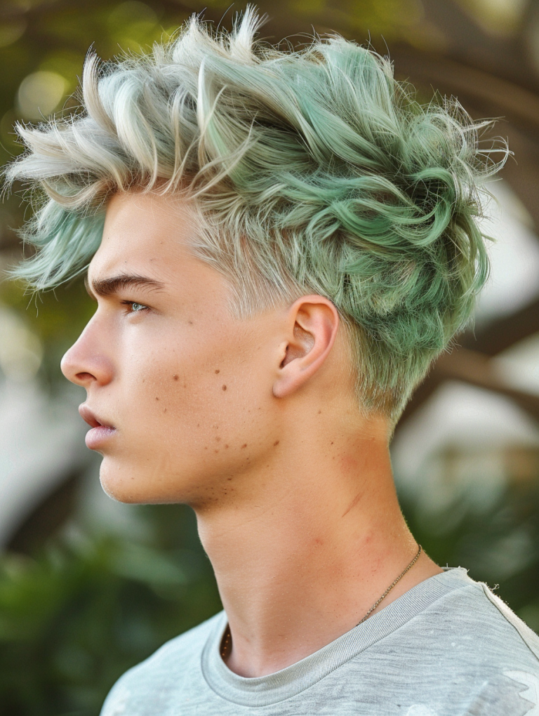 31 Stunning Ideas for mens hair color green from Ash Tones to Neon ...