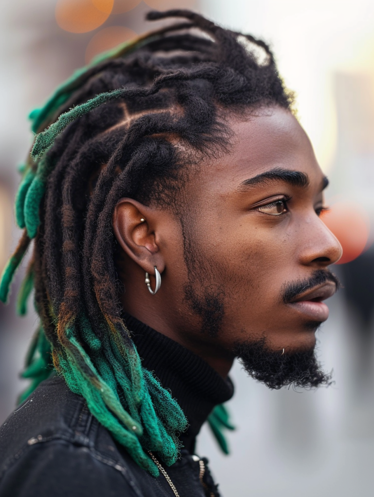 29 Creative Hairstyles for Green Dreads Men Including Dark Neon Lime ...