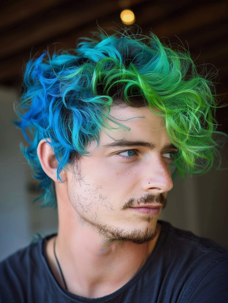 31 Stunning Ideas for mens hair color green from Ash Tones to Neon ...