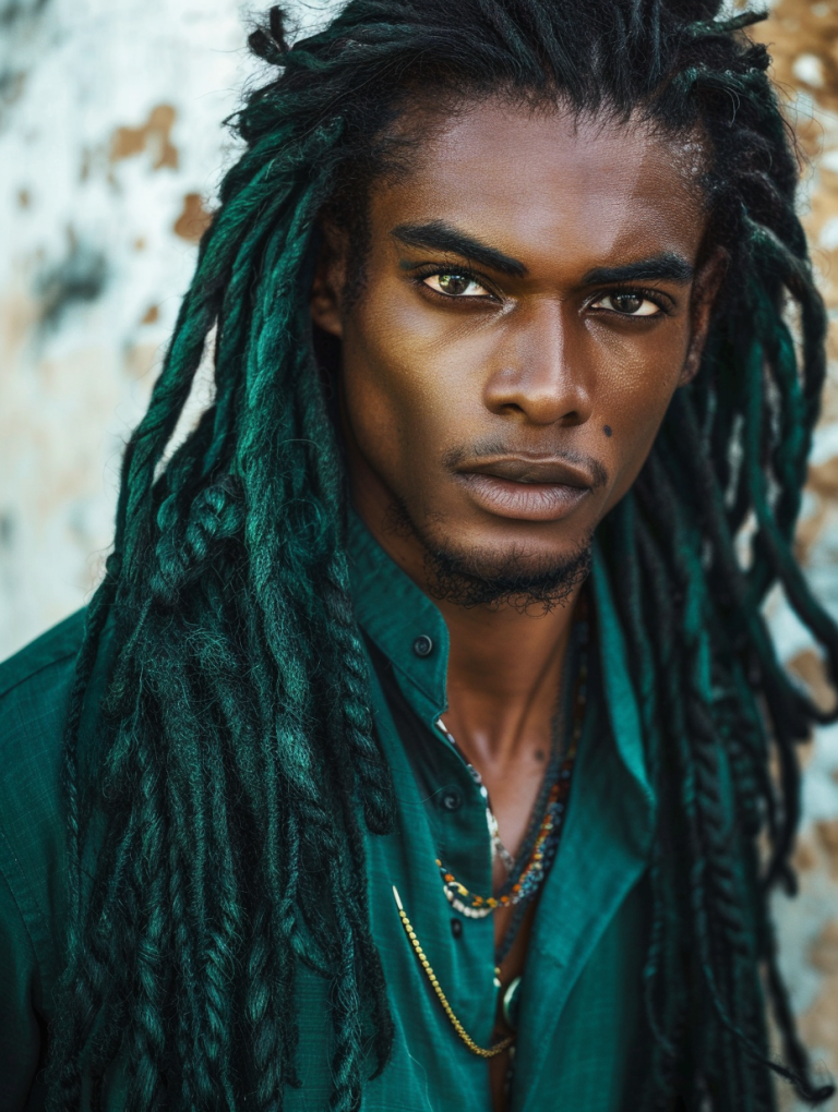 29 Creative Hairstyles for Green Dreads Men Including Dark Neon Lime ...