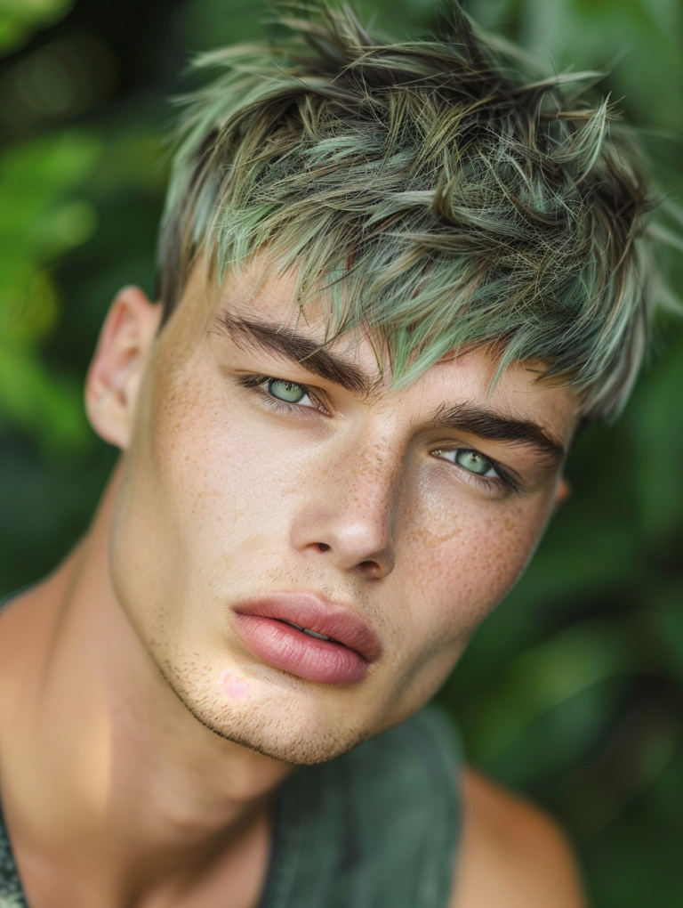 31 Stunning Ideas for mens hair color green from Ash Tones to Neon ...