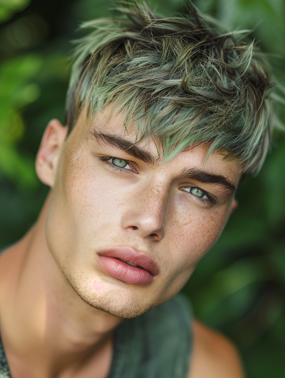 31 Stunning Ideas for mens hair color green from Ash Tones to Neon ...