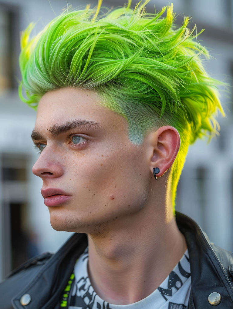 31 Stunning Ideas for mens hair color green from Ash Tones to Neon ...