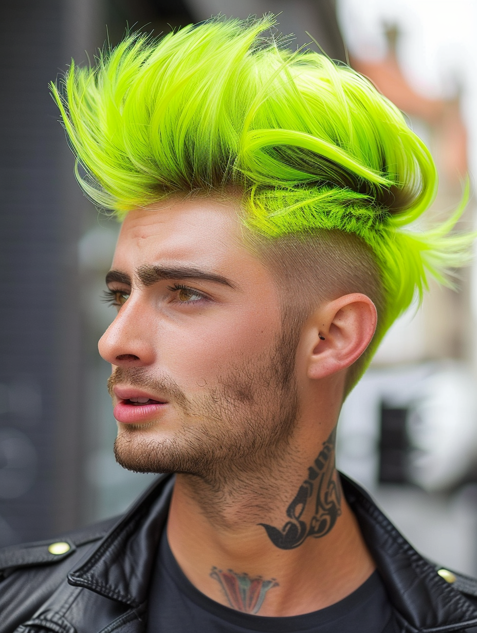 31 Stunning Ideas for mens hair color green from Ash Tones to Neon ...