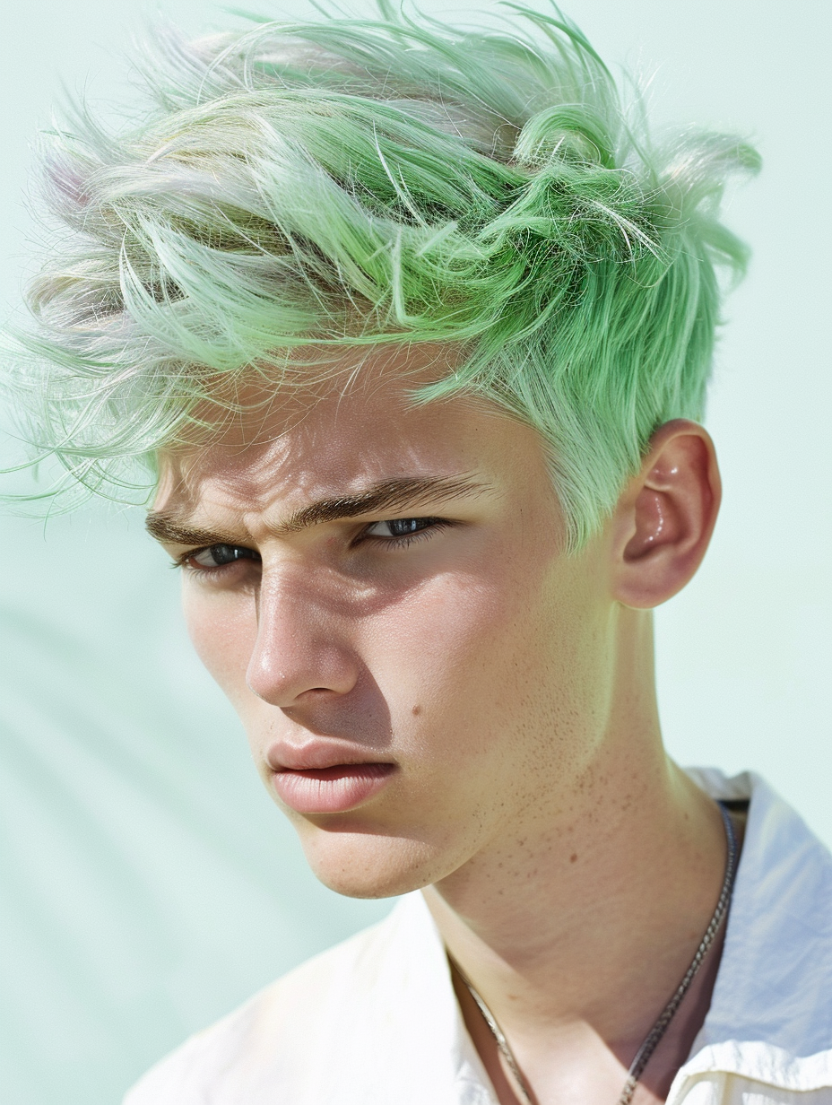 31 Stunning Ideas for mens hair color green from Ash Tones to Neon ...