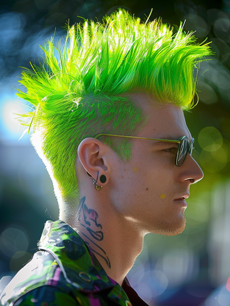 31 Stunning Ideas for mens hair color green from Ash Tones to Neon ...