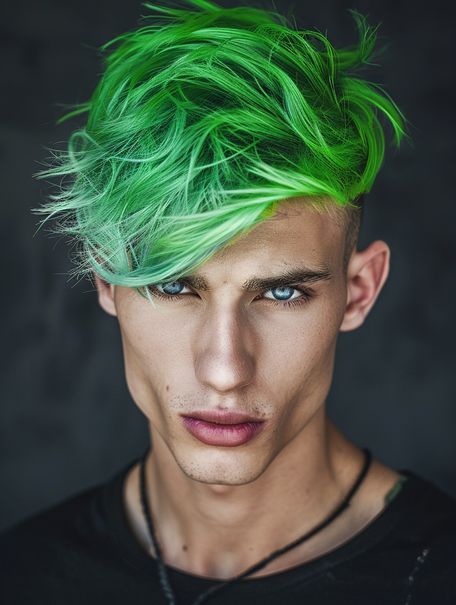 31 Stunning Ideas for mens hair color green from Ash Tones to Neon ...