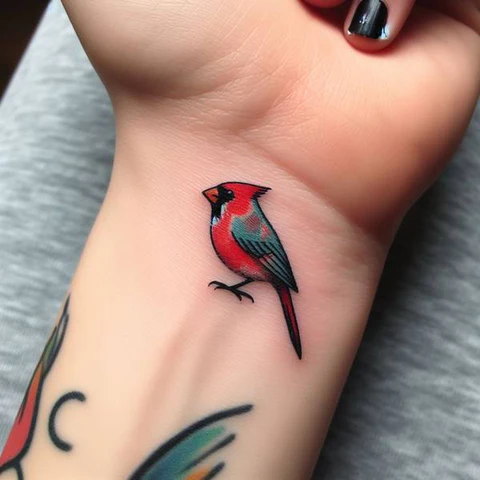Red Cardinal Tattoo Ideas for Men and Women: Small, Simple, and ...