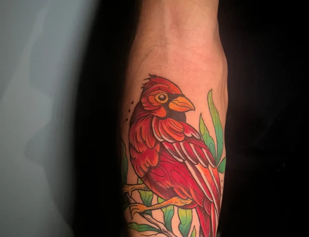Red Cardinal Tattoo Ideas for Men and Women: Small, Simple, and ...