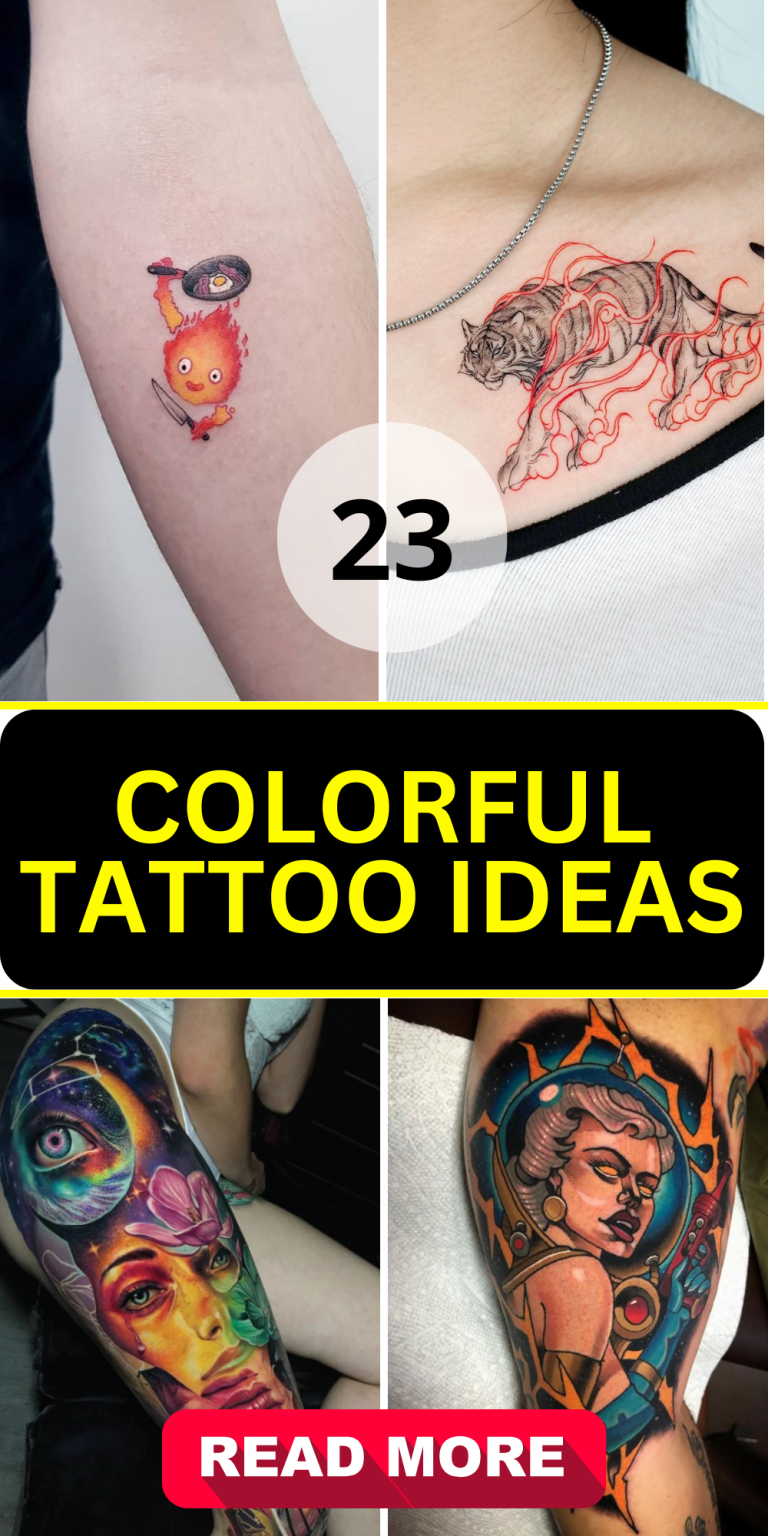 Colorful Tattoo Ideas for Men and Women: From Minimalist to Full Sleeve ...