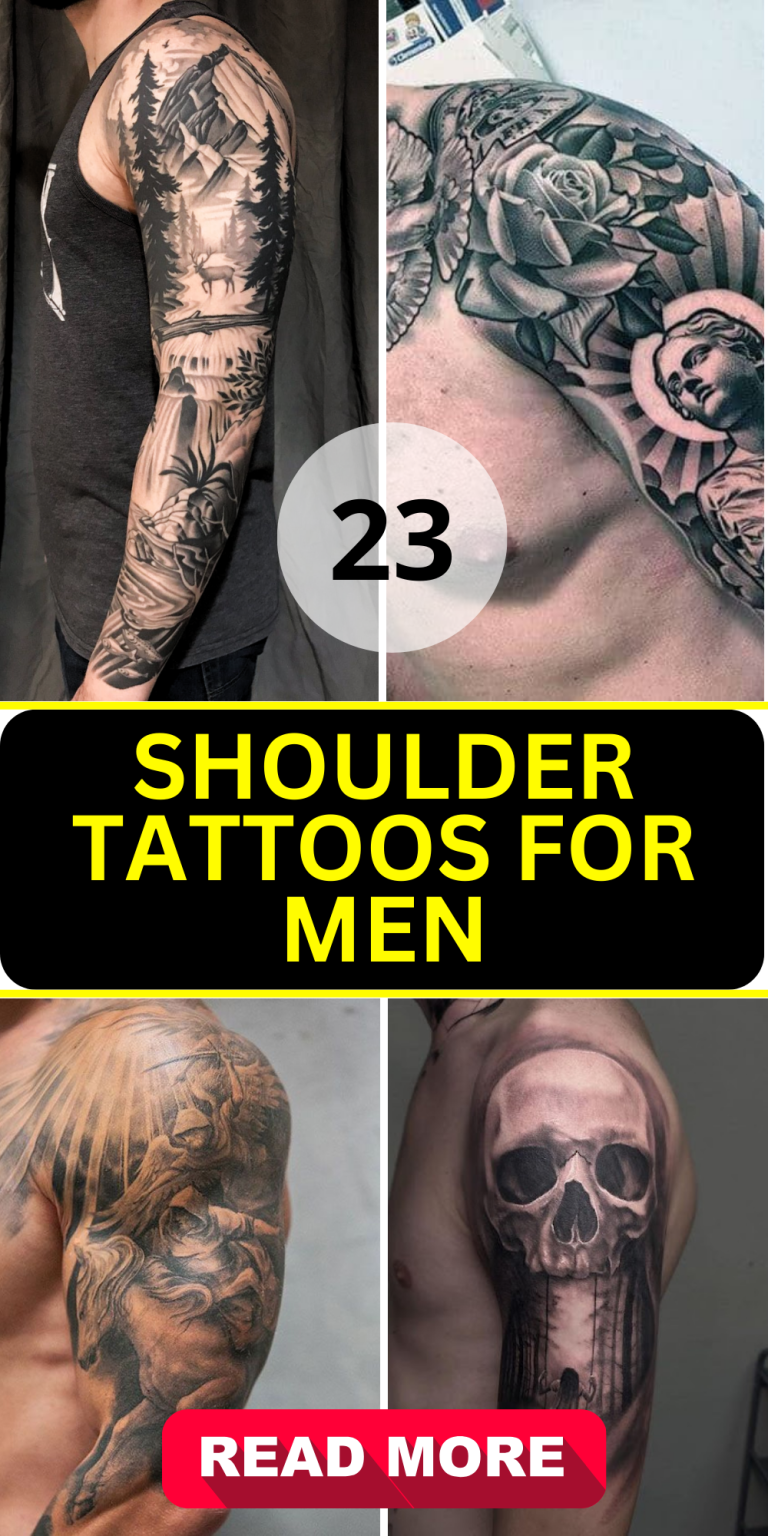 Bold and Meaningful Shoulder Tattoo Ideas for Men: Unique Designs, Half ...