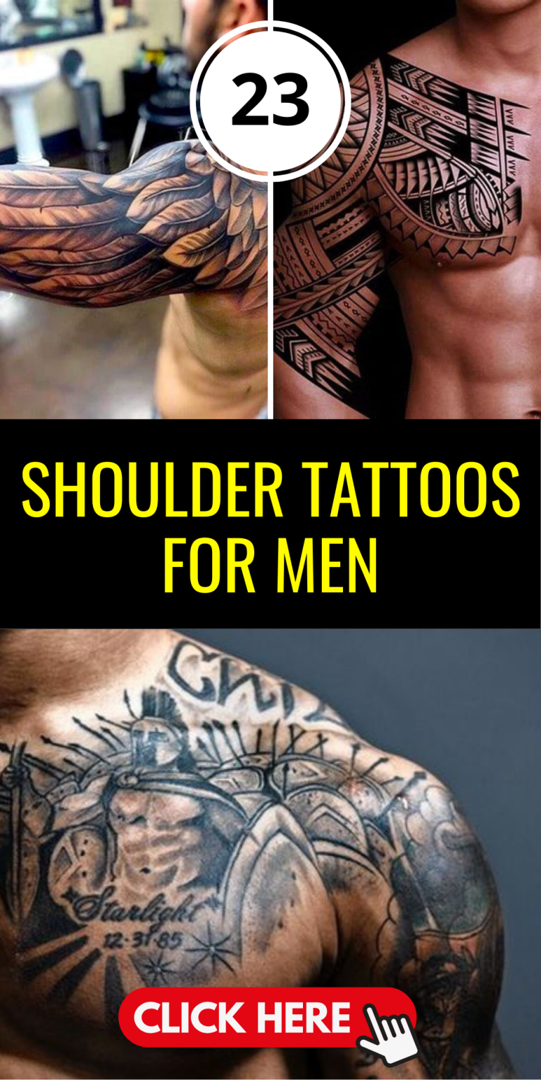 Bold and Meaningful Shoulder Tattoo Ideas for Men: Unique Designs, Half ...
