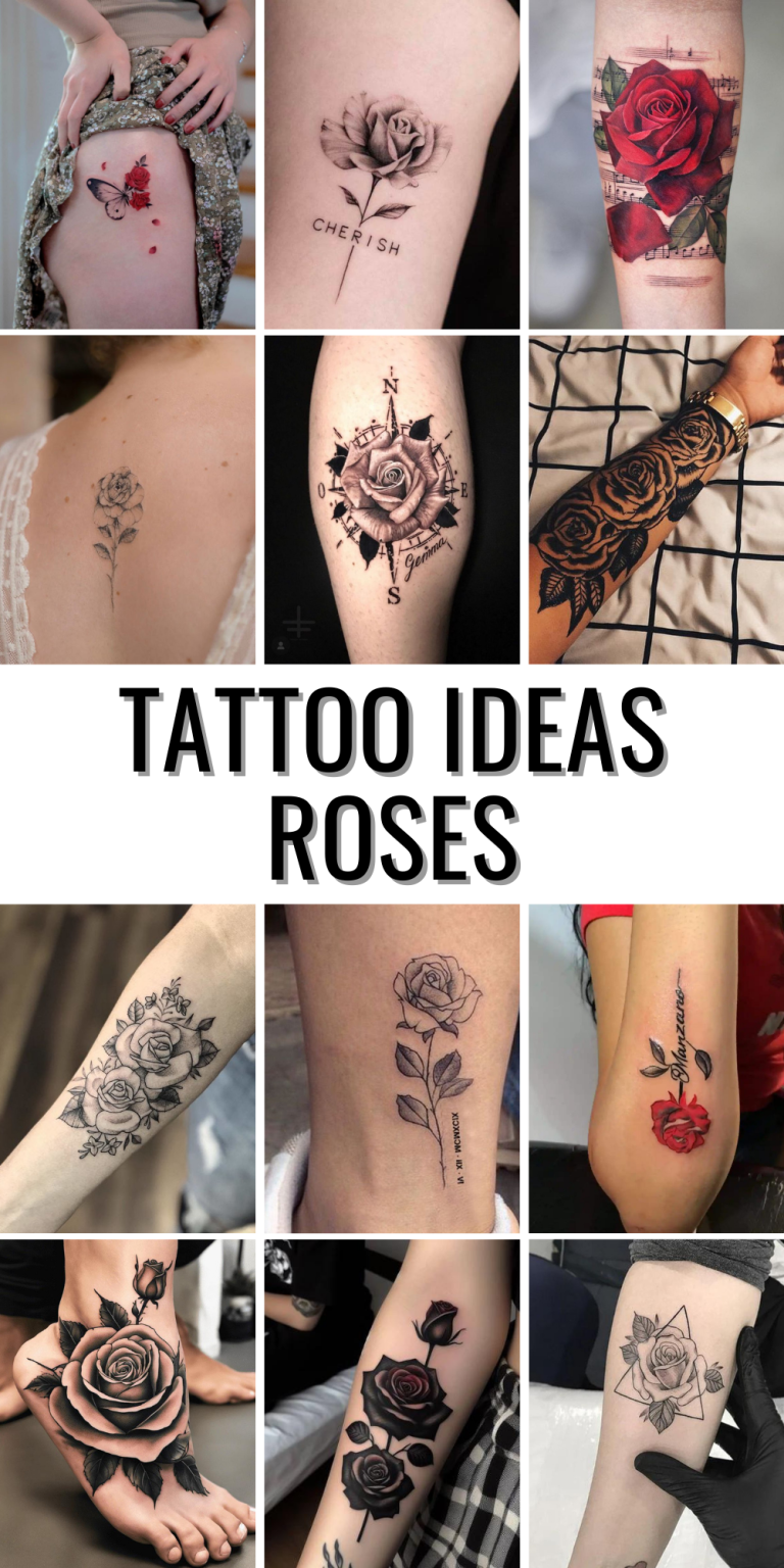Tattoo Ideas Roses: Bold Designs for Men’s Sleeves, Forearms, Thighs ...