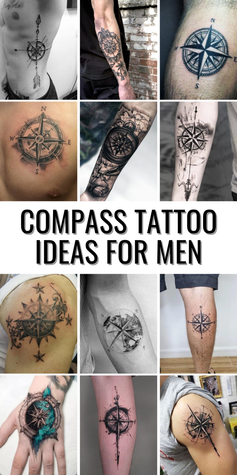 Compass Tattoo Ideas for Men: Inspiring Designs for Arm, Forearm, Chest ...