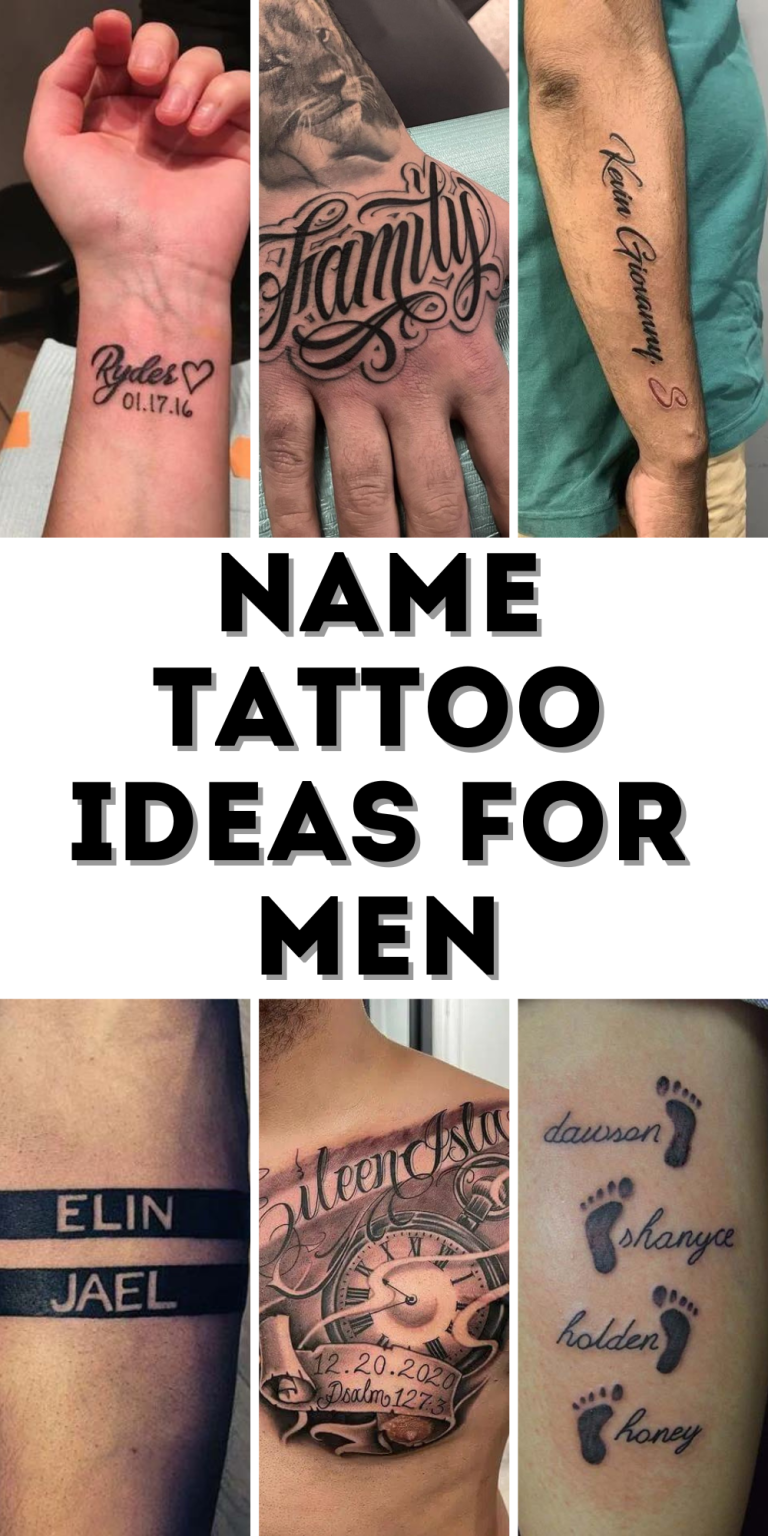 Meaningful Name Tattoo Ideas for Men: Honoring Mothers, Sons, Spouses ...