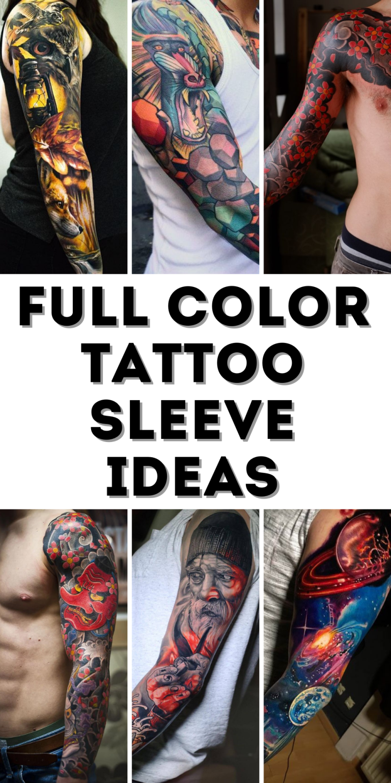 Inspiring Full Color Tattoo Sleeve Ideas for Men and Women: Designs ...