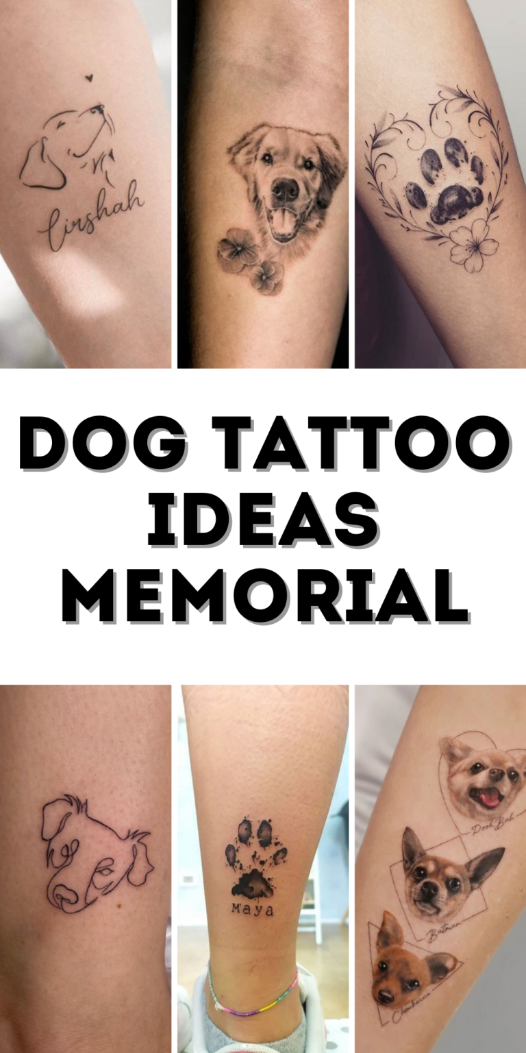 Heartfelt Dog Tattoo Ideas Memorial: Elegant Paw Prints, Quotes, and ...