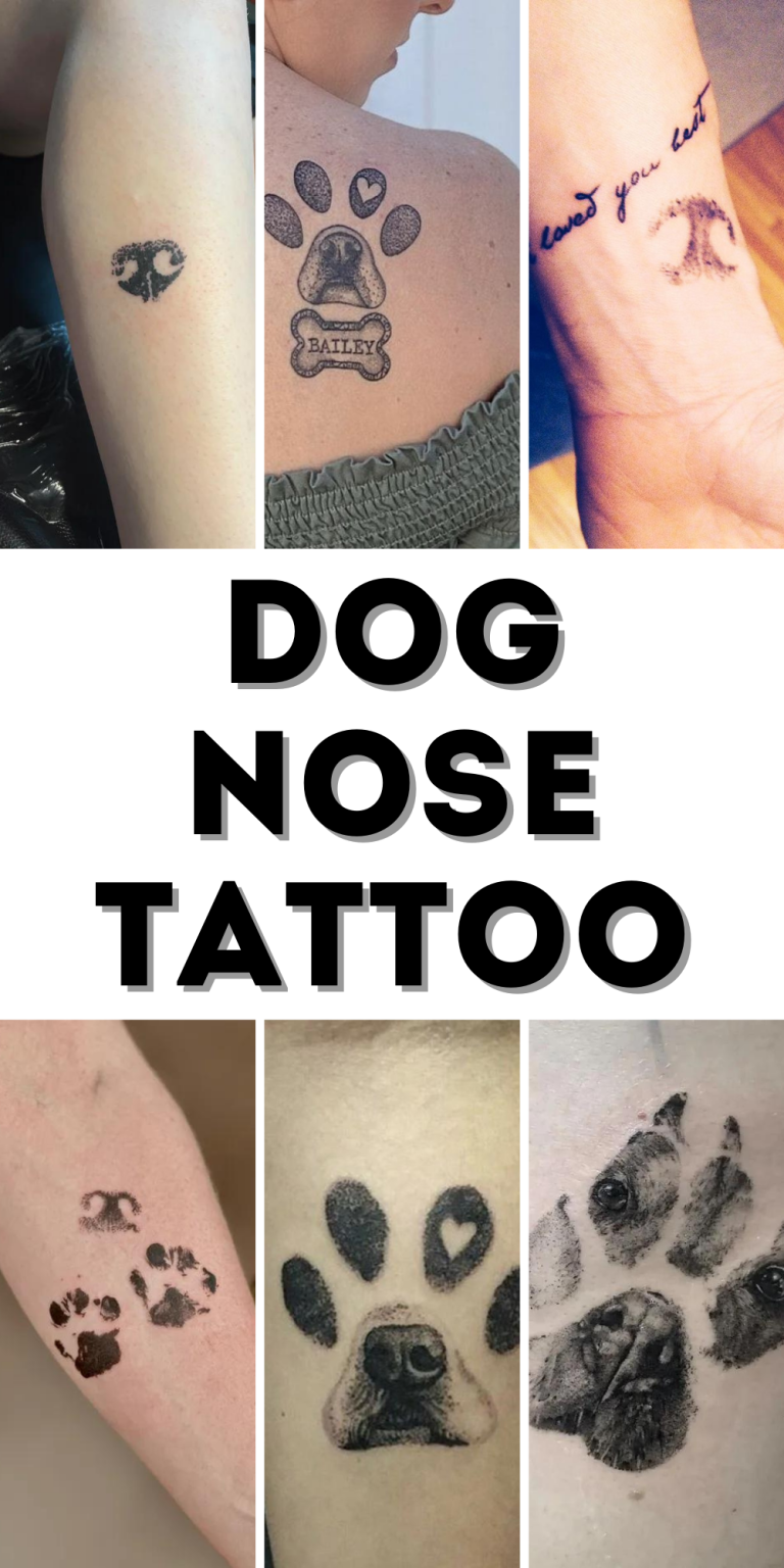 Heartfelt Dog Nose Tattoos: Simple, Realistic, and Minimalist Designs ...
