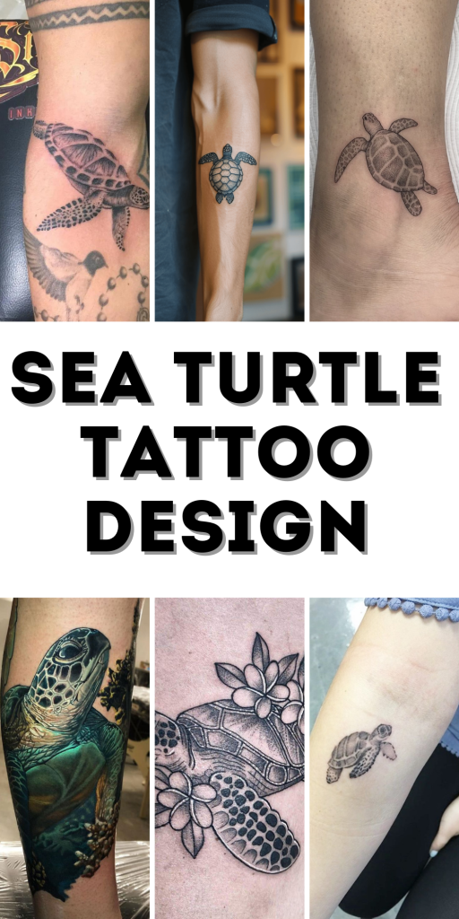 Sea Turtle Tattoo Designs: Simple, Hawaiian, Realistic, and Watercolor ...