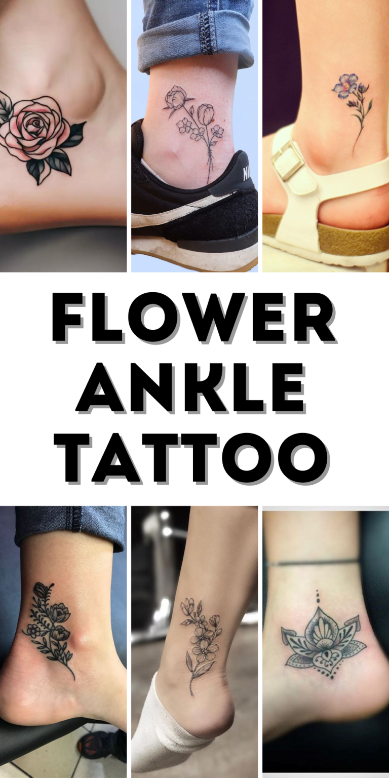 Flower Ankle Tattoo Ideas: Elegant Designs for Women Featuring Lotus ...