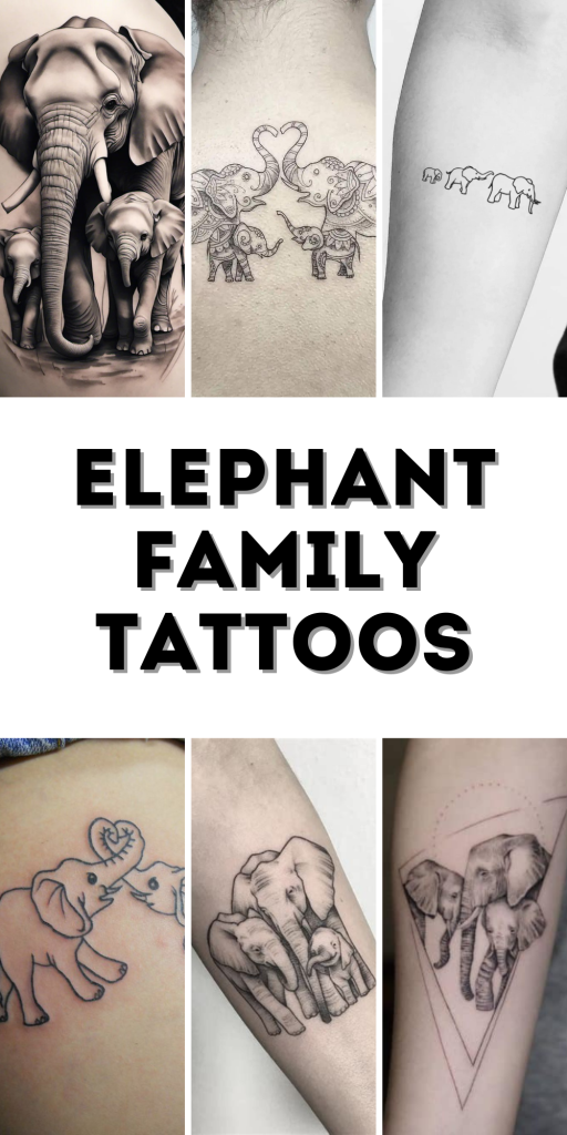 Inspiring Ideas for Elephant Family Tattoos: Meaningful Designs for ...
