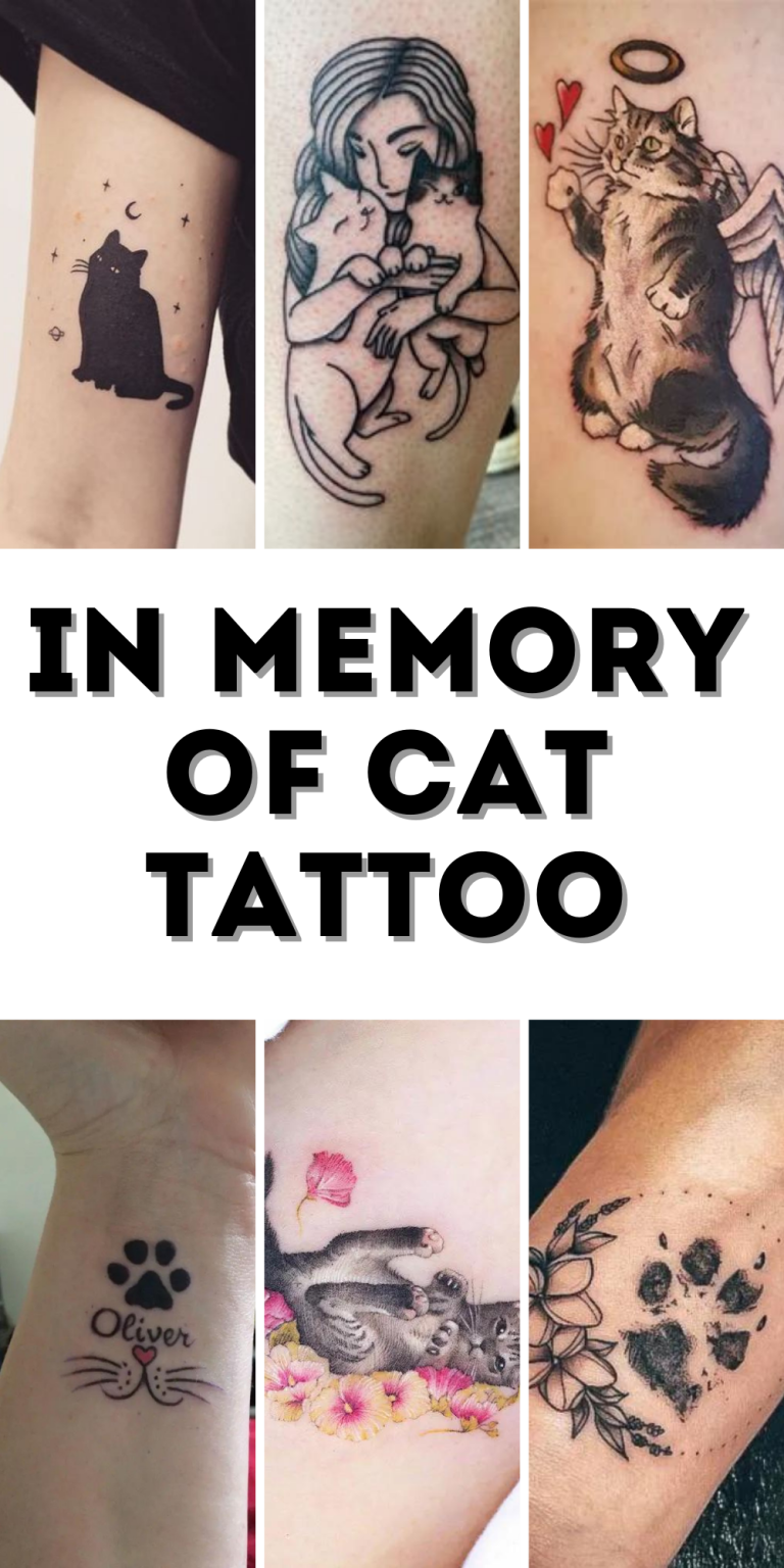 Heartfelt Tattoos in Memory of a Cat: Ideas and Designs for Your ...