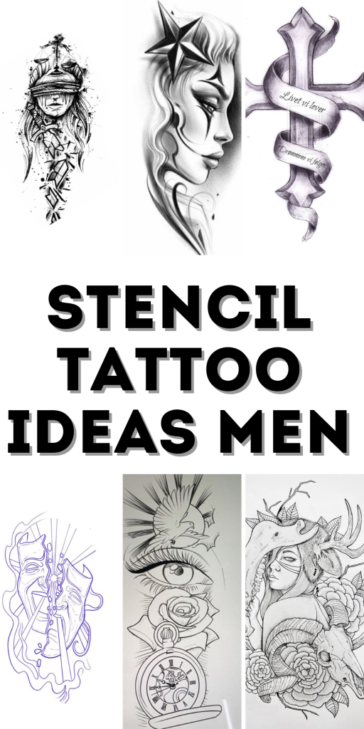 Stencil Tattoo Ideas for Men: Bold Designs for Arm Sleeves, Forearm ...