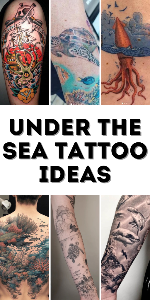 Under The Sea Tattoo Ideas for Men: Ocean-Inspired Designs with Waves ...