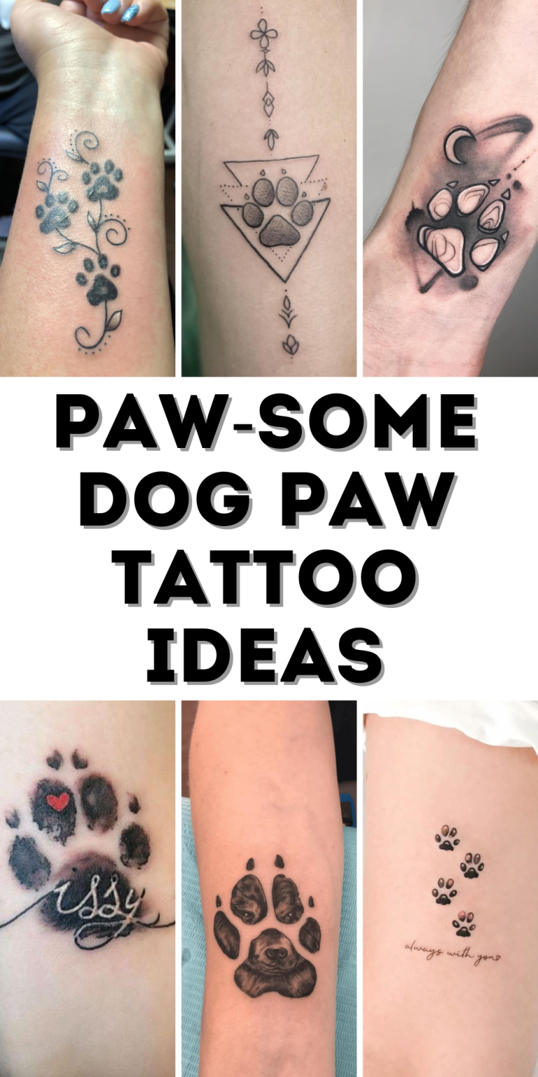 Paw-some Dog Paw Tattoo Ideas: Heartfelt Designs for Pet Memorials and ...