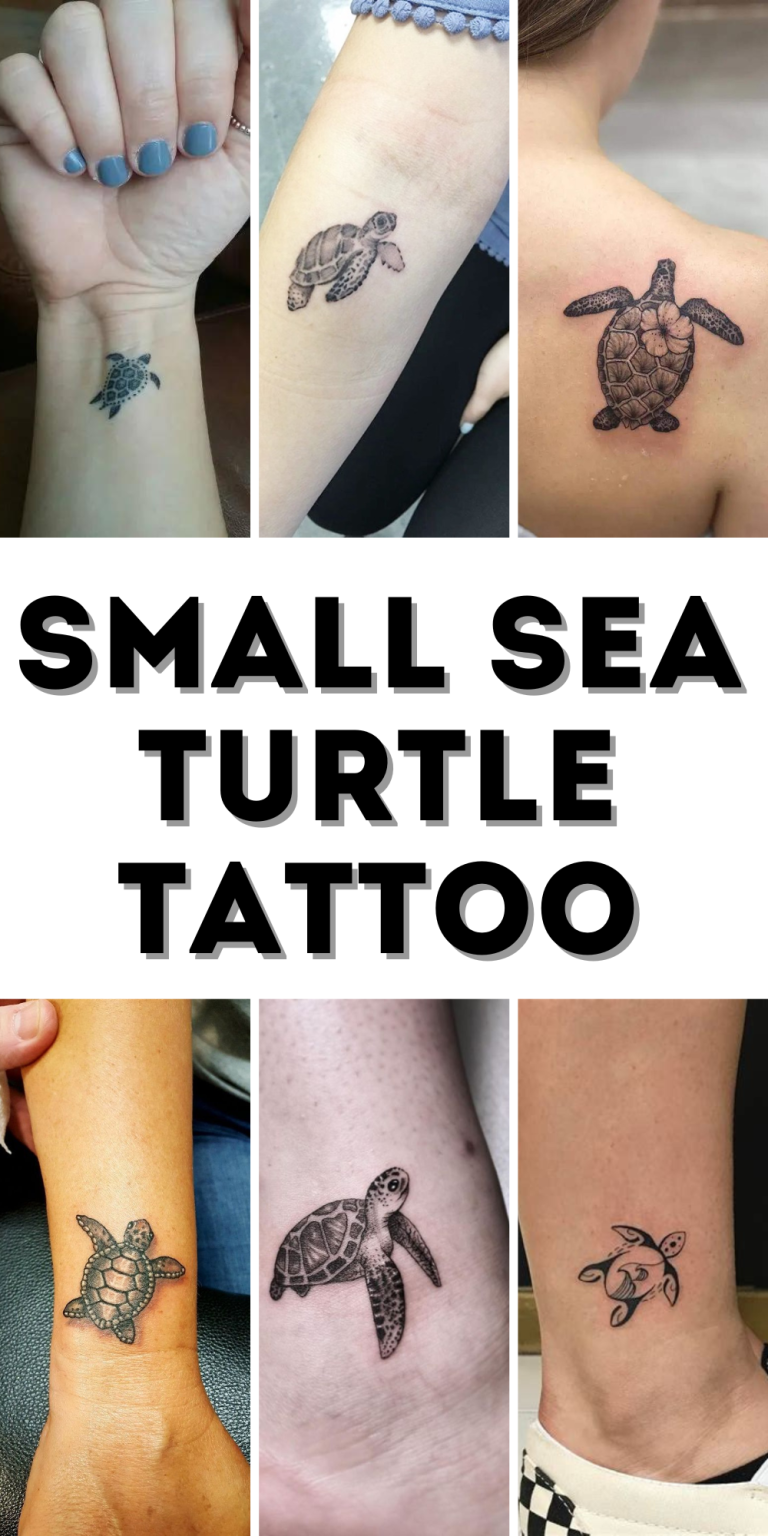 Elegant Small Sea Turtle Tattoo Ideas for Women – Simple, Realistic ...