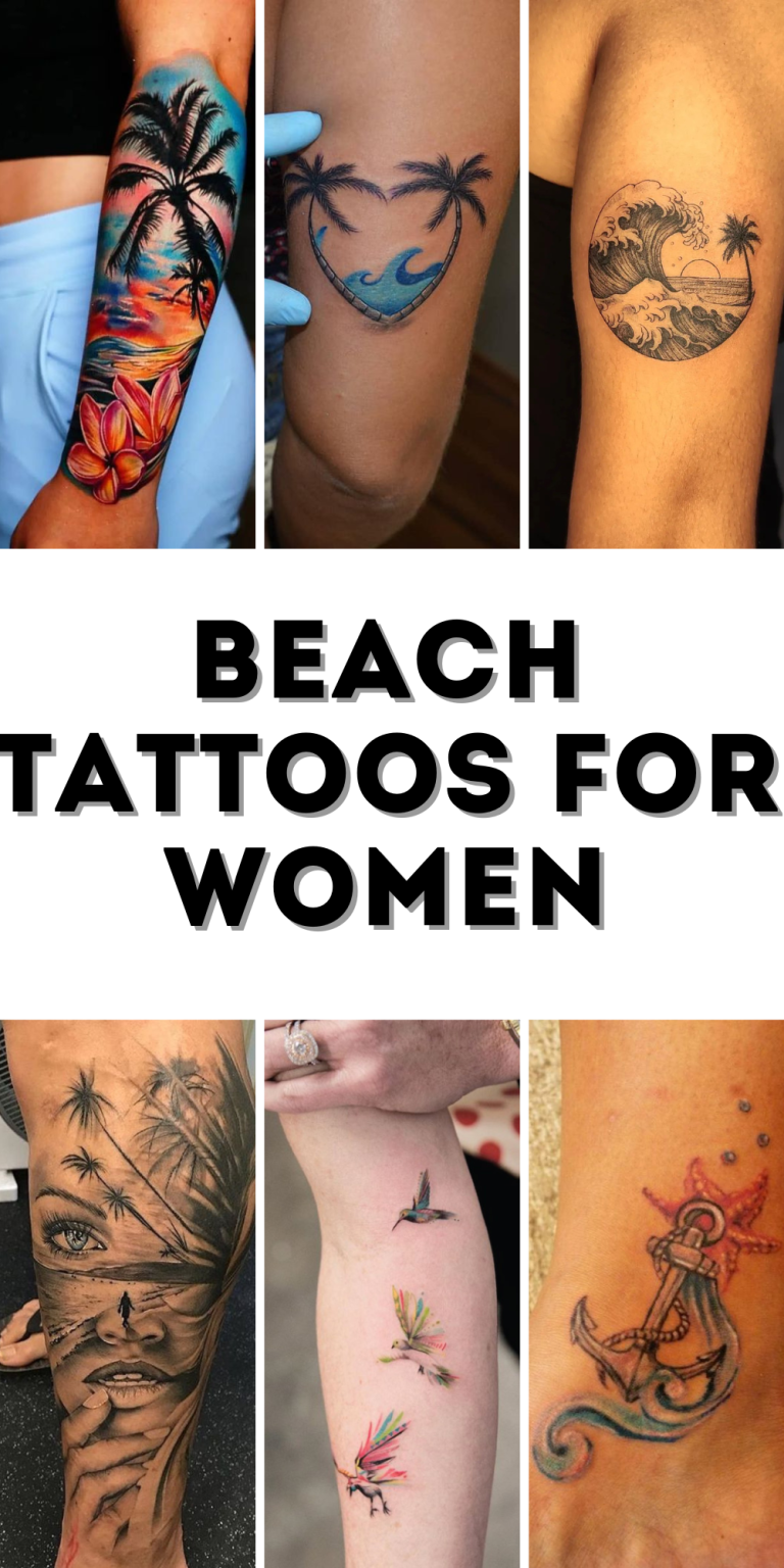Beach Tattoos for Women: Simple, Colorful, and Unique Designs to ...