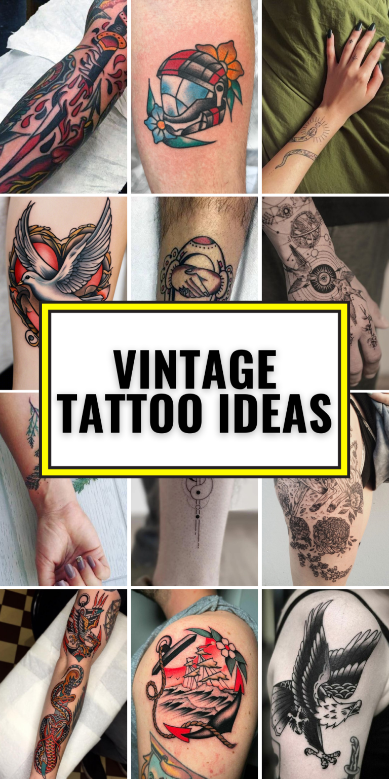 Vintage Tattoo Ideas for Men and Women: Old School, Retro, and ...