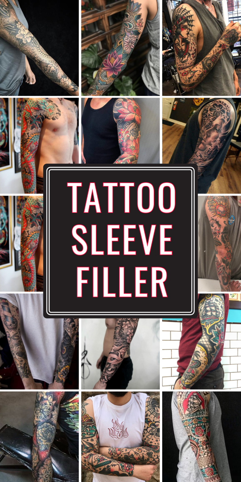 Creative Tattoo Sleeve Filler Ideas for Men and Women: Traditional ...