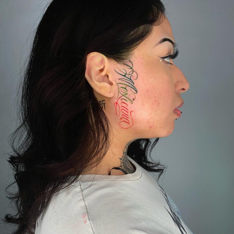 Stylish Side Face Tattoos for Women: Small, Meaningful Designs for a ...