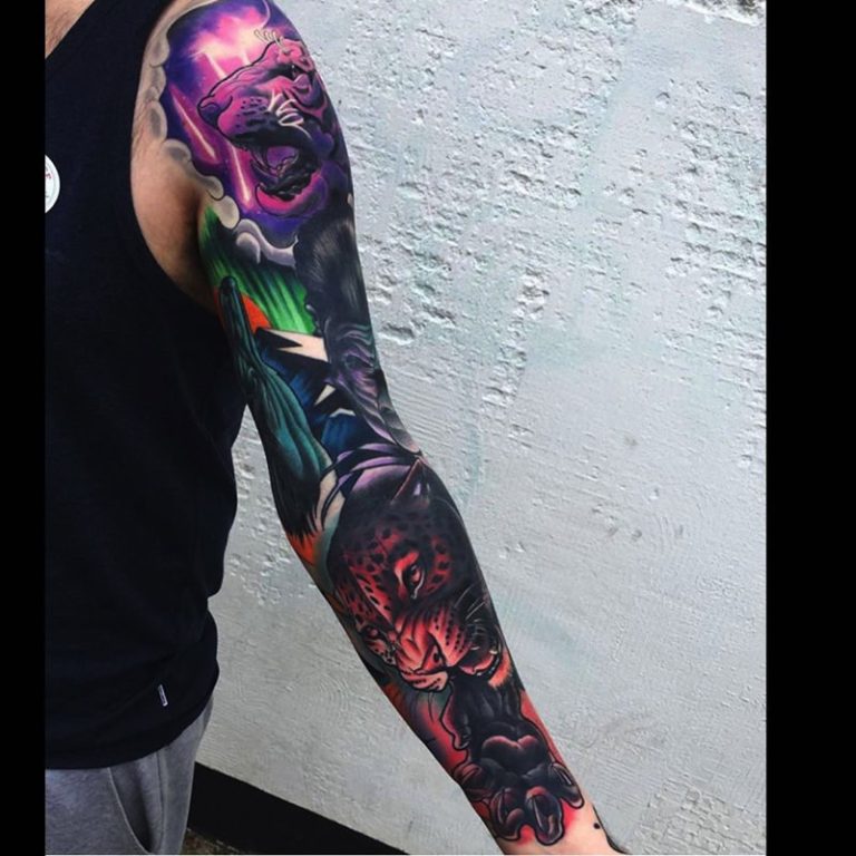 Inspiring Full Color Tattoo Sleeve Ideas for Men and Women: Designs ...