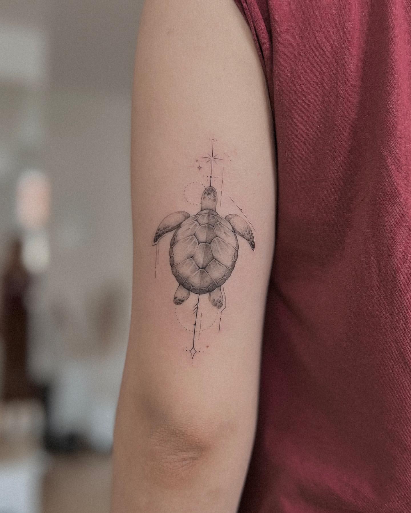 Small Turtle Tattoo Designs for Women and Men: Minimalist, Cute, and ...