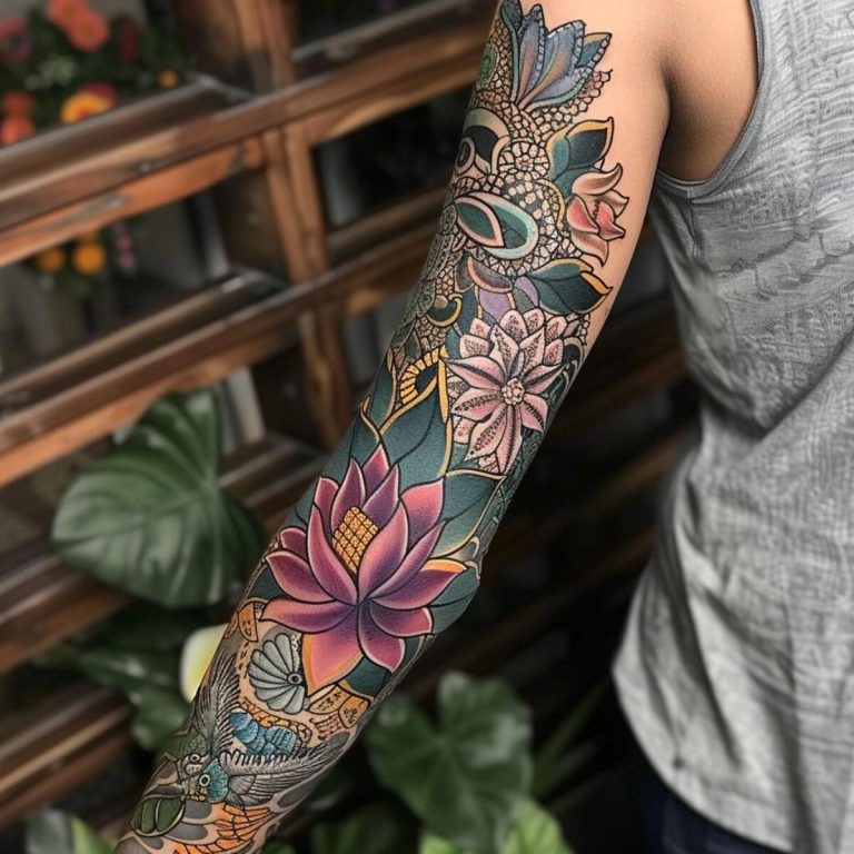 Creative Tattoo Sleeve Filler Ideas for Men and Women: Traditional ...