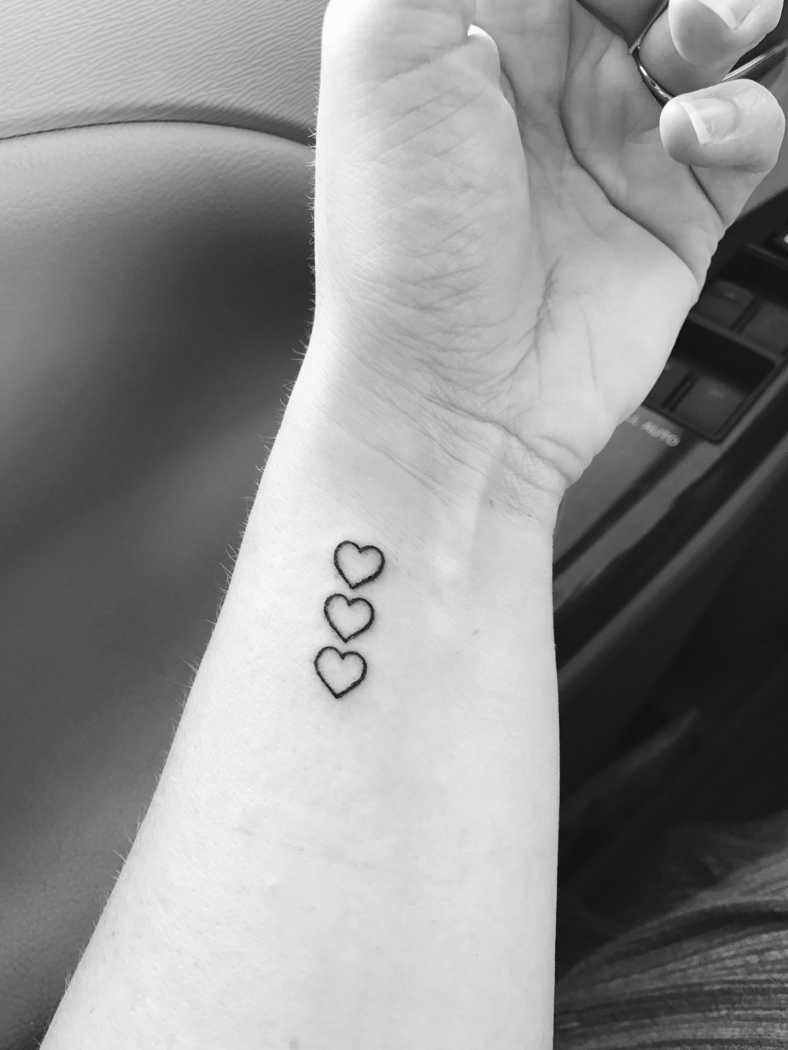 Three Hearts Tattoo Designs for Sisters and Friends: Elegant, Small ...
