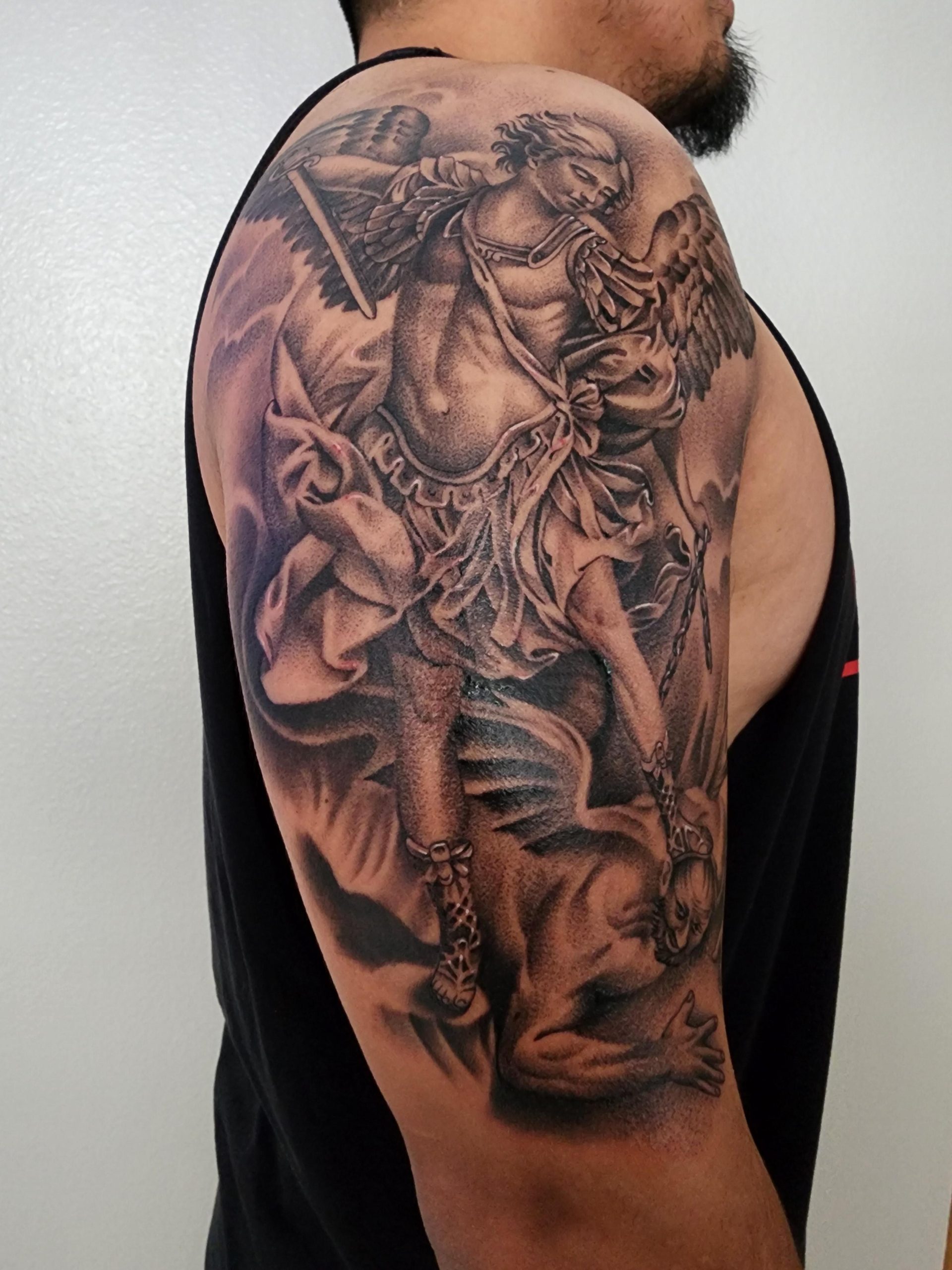 Inspiring St. Michael the Archangel Tattoo Ideas for Forearm, Back ...