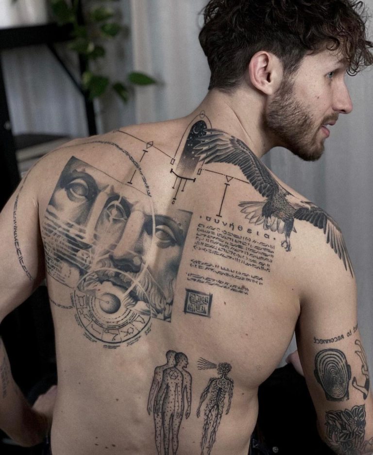 Back Tattoo Designs for Men: Unique Ideas from Japanese Dragons to ...